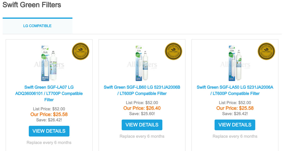 Swift Green Filters - Save BIG on Super Value Packs!