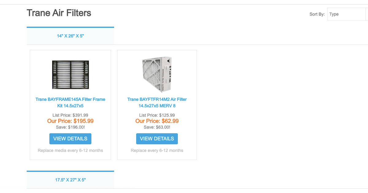 Trane Whole House Air Filters / Purifiers - ON SALE NOW!